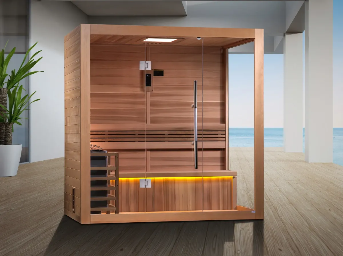Golden Designs "Forssa Edition" 3-4 Person Traditional Steam Sauna ...